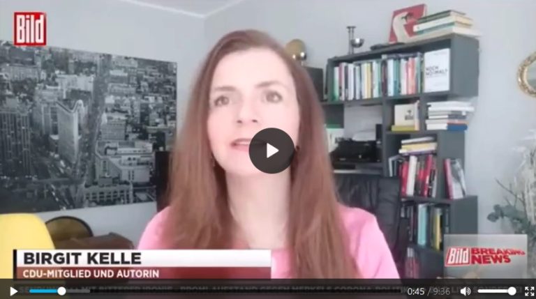 VIDEO: Interview Birgit Kelle bei BILD TV zu #allesdichtmachen – VOLLE KELLE